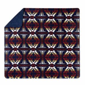 Pendleton Sherpa Fleece Blanket (Legend Lake Navy, King (U.S. Standard)) (1623499)