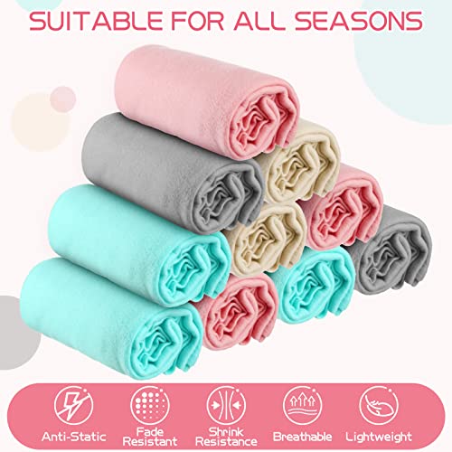 24 Pack Fleece Throw Blankets Assorted Fuzzy Cozy Blanket Bulk Throws for Sofa,50 x 60 Inches Soft Plush Microfiber Blanket Anti-Static Warm Lightweight Bed Travel Queen Blanket for Home Couch Wedding