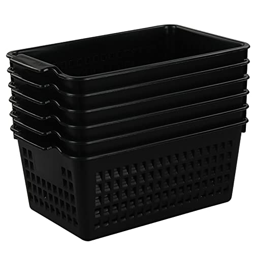 Vababa 6-Pack Small Storage Basket, Black