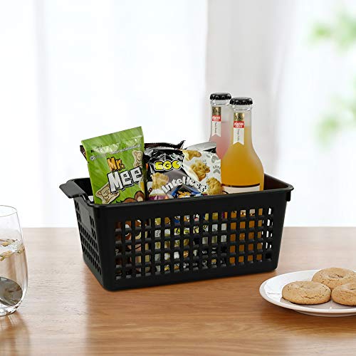 Vababa 6-Pack Small Storage Basket, Black