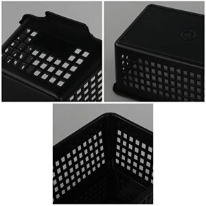 Vababa 6-Pack Small Storage Basket, Black