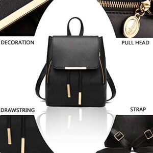 Women Mini Backpack Purse Cute Leather Shoulder Bag for Girls Travel Daypacks