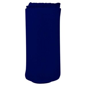 24 Pack Wholesale Soft Cozy Fleece Blankets - 50" x 60" Comfy Throw Blankets (Navy Blue)