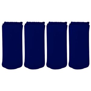 24 Pack Wholesale Soft Cozy Fleece Blankets - 50" x 60" Comfy Throw Blankets (Navy Blue)