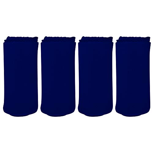 24 Pack Wholesale Soft Cozy Fleece Blankets - 50" x 60" Comfy Throw Blankets (Navy Blue)