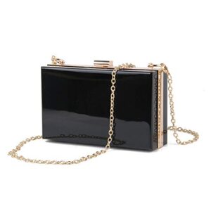 lanpet women acrylic transparent evening clutches shoulder bag cross-body purse party bag