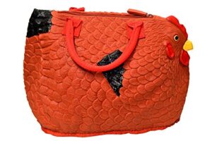 hen couture rubber chicken purse – rhode island red hen bag handbag