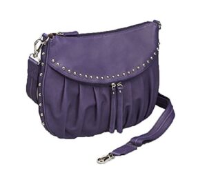 gtm gun tote’n mamas up town tote bag, purple, medium