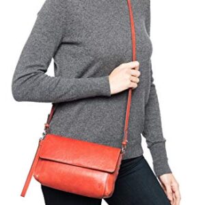 Frye Reed Flap Crossbody, Burnt Orange