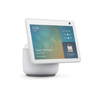 echo show 10 (3rd gen) | hd smart display with motion and alexa | glacier white