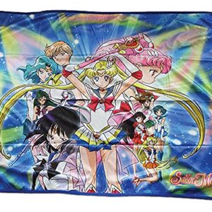 Great Eastern Entertainment Sailor Moon S Throw Blanket, Multicolor 48" Wide x 60" Long