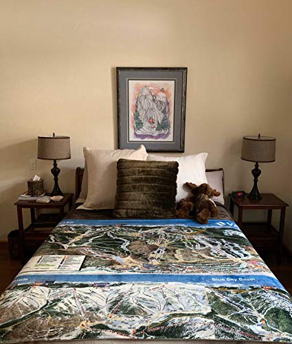 Vail Blanket – Vail Ski Resort Trail Map Soft Minky Throw Blanket | 70 x 50 inches