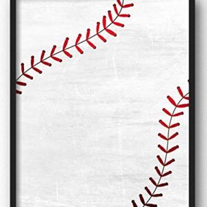 Brooke & Vine Sports Boys Room Nursery Wall Decor Art Prints Set (UNFRAMED 8x10 Card Stock) Basketball, Baseball, Soccer, Football, Kids Bathroom, Playroom, Classroom (Sports Balls)