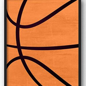 Brooke & Vine Sports Boys Room Nursery Wall Decor Art Prints Set (UNFRAMED 8x10 Card Stock) Basketball, Baseball, Soccer, Football, Kids Bathroom, Playroom, Classroom (Sports Balls)