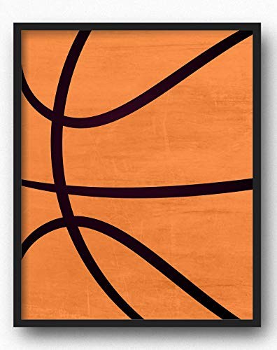 Brooke & Vine Sports Boys Room Nursery Wall Decor Art Prints Set (UNFRAMED 8x10 Card Stock) Basketball, Baseball, Soccer, Football, Kids Bathroom, Playroom, Classroom (Sports Balls)