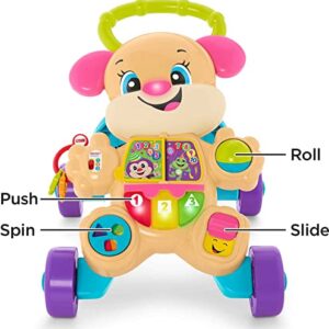 Fisher-Price Laugh & Learn Baby & Toddler Toy Smart Stages Learn With Sis Walker, Educational Music Lights And Activities