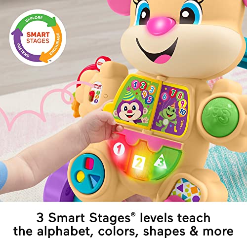 Fisher-Price Laugh & Learn Baby & Toddler Toy Smart Stages Learn With Sis Walker, Educational Music Lights And Activities