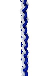 Jerusalem Candles Havdalah Candle - Braided Blue and White - Flat Havdallah Candles - 2 Pack