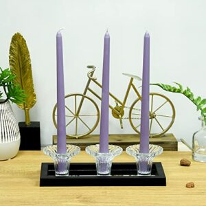 Zest Candle Piece, 12-Inch, Lavender Taper Candles, 12", 12 Count