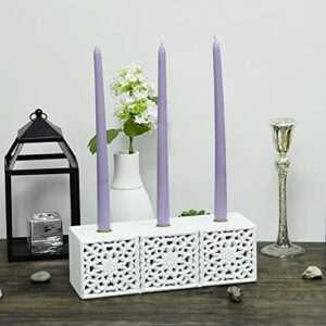 Zest Candle Piece, 12-Inch, Lavender Taper Candles, 12", 12 Count