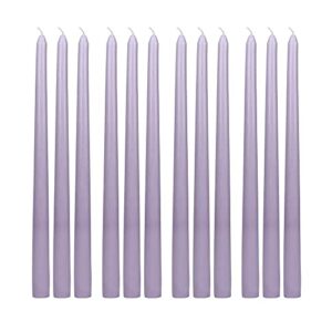 Zest Candle Piece, 12-Inch, Lavender Taper Candles, 12", 12 Count