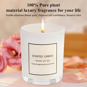 Gifts for Women-Scented Candles 100% Pure Natural Soybean Wax with Plant Essential Oils, Perfect for Bath, Yoga, Christmas, Birthday, Mother's Day…