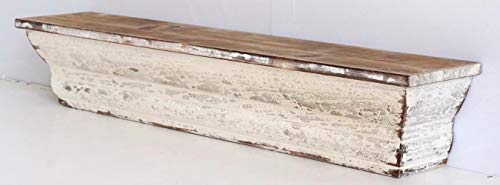 Distressed Ledge Shelf for Home Decoration - Small