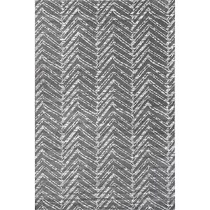 nuLOOM Rosanne Geometric Area Rug, 8' x 10', Dark Grey