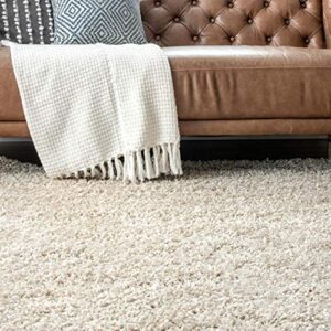 nuLOOM Wowshag Area Rug, 6' 7" x 9', Beige