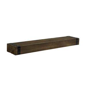 tx usa corporation braden 36″ wooden wall shelf – brown