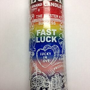 Fast Luck Candle - Silkscreen 7 color In Glass