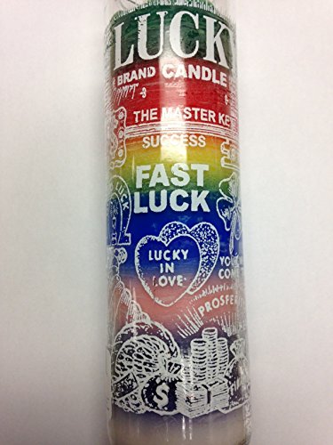 Fast Luck Candle - Silkscreen 7 color In Glass