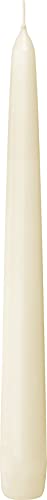 BOLSIUS 30 Count Household Ivory Taper Candles - 10 Inches - Premium European Quality - 8 Burn Hours - Bulk Pack Unscented Dripless and Smokeless Home Décor, Restaurant, Wedding, & Party Candlesticks