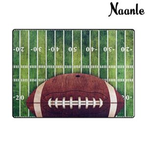 Naanle Sport American Football Non Slip Area Rug for Living Dinning Room Bedroom Kitchen, 5' x 7'(58 x 80 Inches), Sport Nursery Rug Floor Carpet Yoga Mat