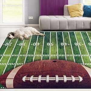 Naanle Sport American Football Non Slip Area Rug for Living Dinning Room Bedroom Kitchen, 5' x 7'(58 x 80 Inches), Sport Nursery Rug Floor Carpet Yoga Mat