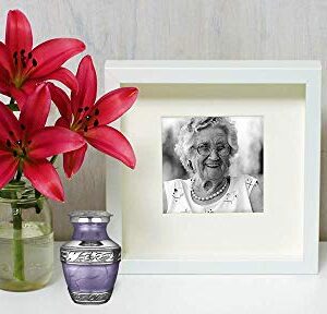 Trupoint Memorials Cremation Urns for Human Ashes - Decorative Urns, Urns for Human Ashes Female & Male, Urns for Ashes Adult Female, Funeral Urns - 4 pcs/Lavender/Up to 0.8 Lbs/Keepsakes Set