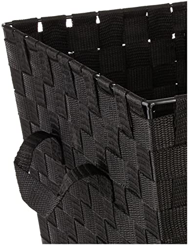 Whitmor Woven Strap Tote Black