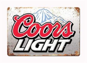 coors light replica vintage tin sign metal sign tin sign 7.8x11.8 inch