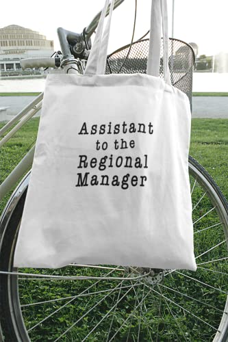 Pop Threads Assistant To The Regional Manager Funny TV Natural 15x15 inches Large Canvas Tote Bag