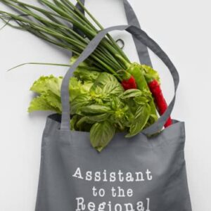 Pop Threads Assistant To The Regional Manager Funny TV Natural 15x15 inches Large Canvas Tote Bag