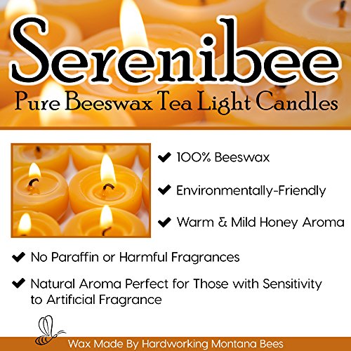 Beeswax Tea Light Candles Refills with Two Custom Reusable Sturdy Steel Candle Holders and Reusable Cotton Bag Eco Friendly Gift Set(24)