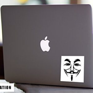 Guy Fawkes Mask with Vinyl Sticker