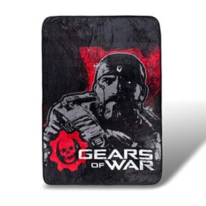 just funky gears of wars fleece blanket | licensed gears of war merchandise 45 x 60 inches