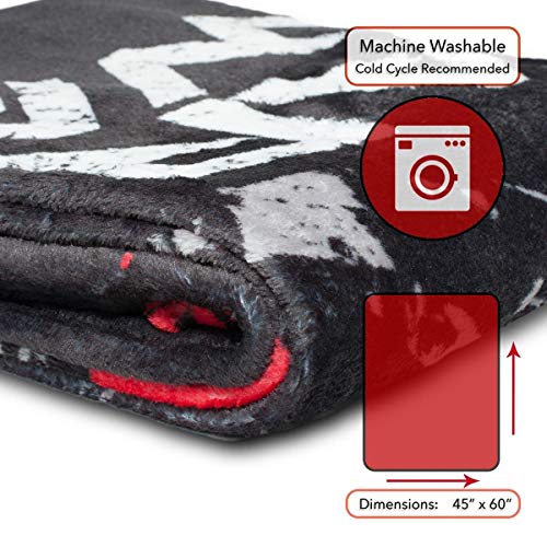 JUST FUNKY Gears of Wars Fleece Blanket | Licensed Gears of War Merchandise 45 x 60 Inches