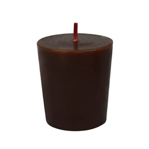 Zest Candle 12-Piece Votive Candles, Brown