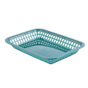 tablecraft 1077fg forest green grande platter basket – dozen