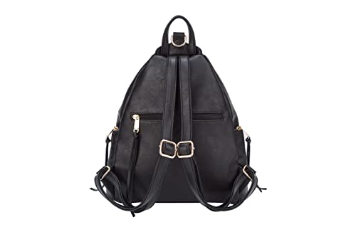 DIOPHY Fashion Large Backpack Purse for Women Fashion Backpack with Zipper Pockets on Both Side Womens purse.