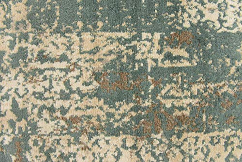 Unique Loom Tuareg Collection Vintage Distressed Traditional Area Rug, 2 ft x 6 ft, Green/Beige