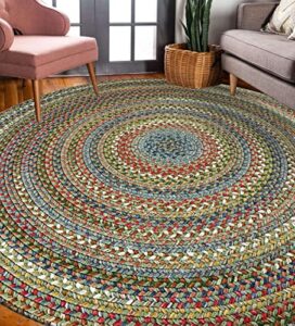 rri home decor chelsea area rug, 6 foot, peridot