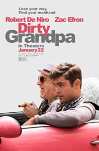 dirty grandpa original movie poster 27×40 ds – version b – robert deniro – zac efron